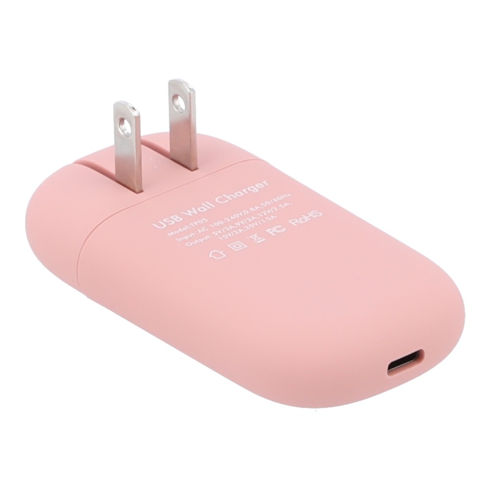 อะแดปเตอร์ Blue Box Flat Wall USB Charger USB-C (PD30W) - TP05 Matte pink