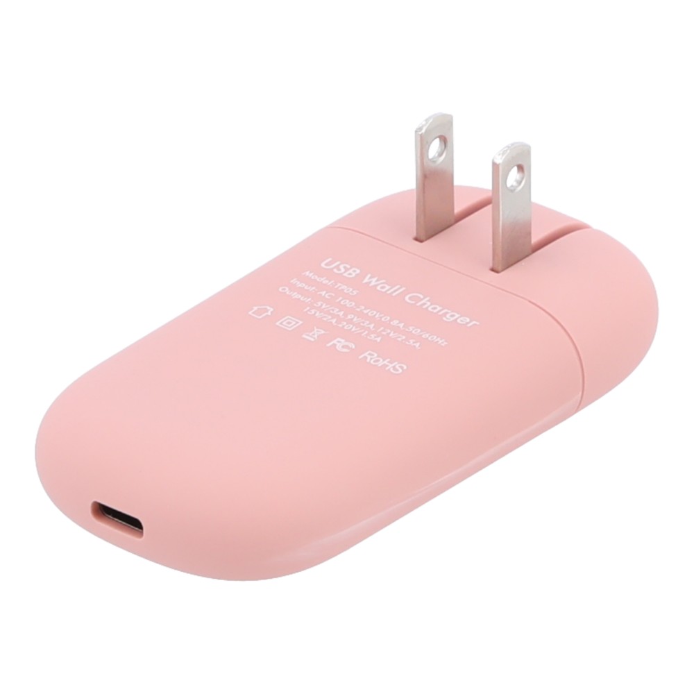 อะแดปเตอร์ Blue Box Flat Wall USB Charger USB-C (PD30W) - TP05 Matte pink