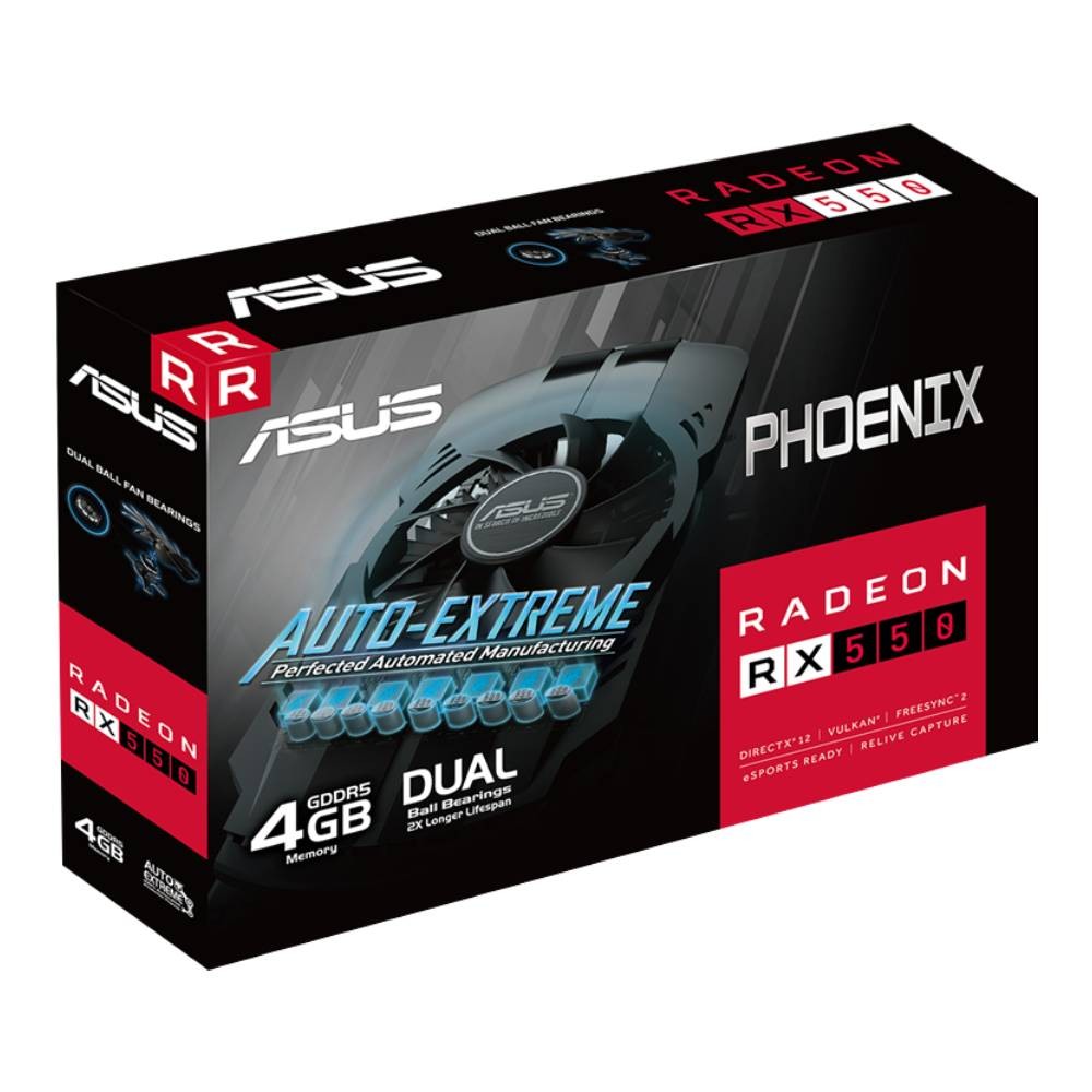 กราฟฟิคการ์ด ASUS VGA PH-RX550-4G-EVO 4GB GDDR5 128-bit