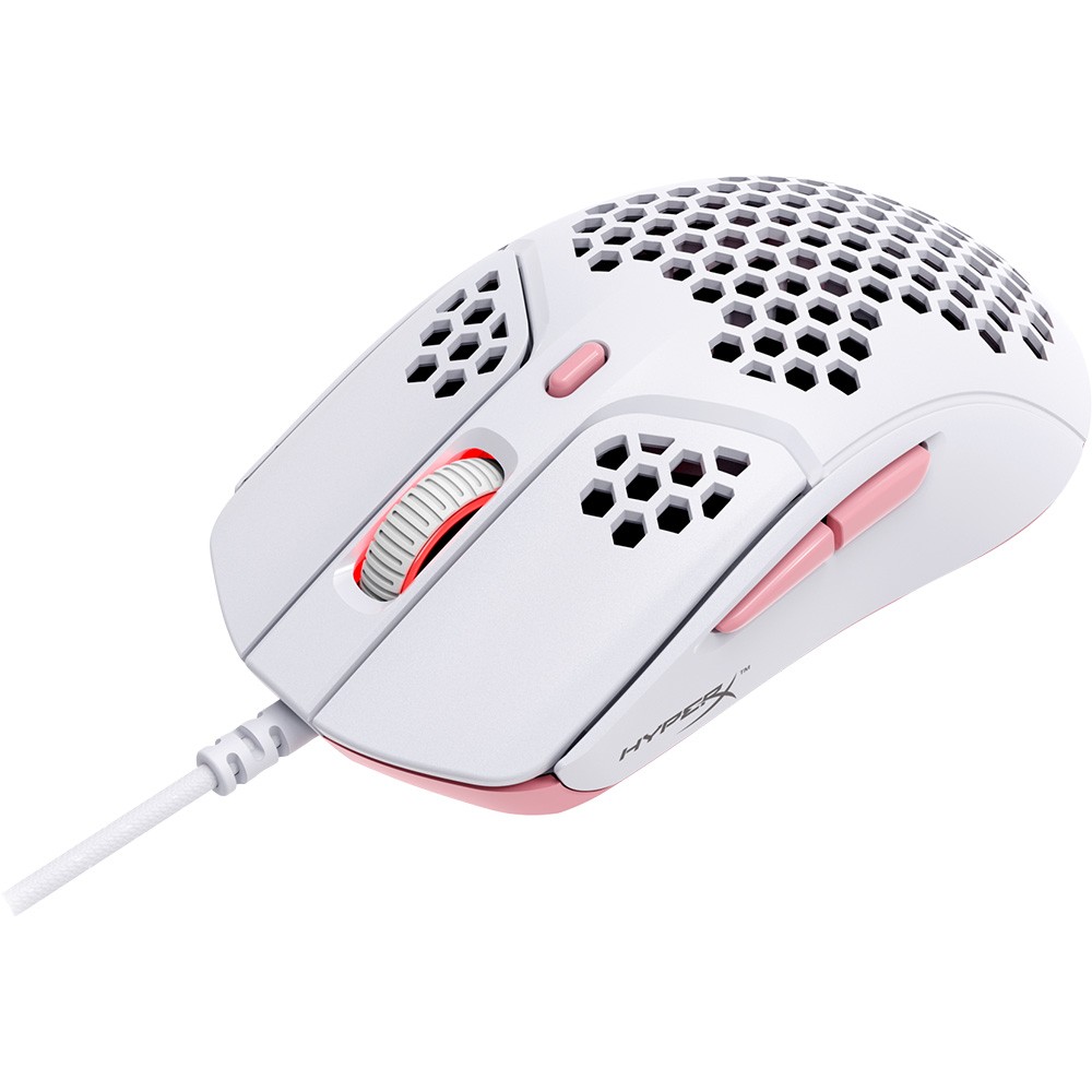 เมาส์เกมมิ่ง Hyper X Gaming Mouse Pulsefire Haste White/Pink