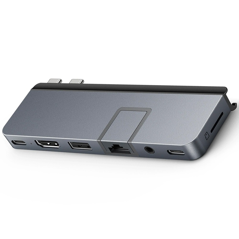 HyperDrive Port Hub USB-C DUO 7-in-2 HDMI + USB-A + USB-C + 3.5 Aux ...