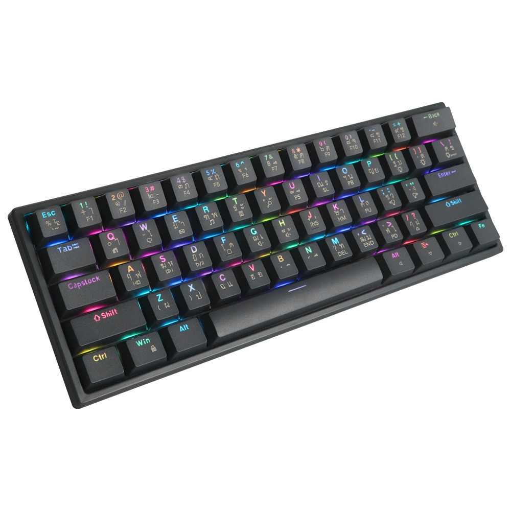 Tsunami Gaming Keyboard MK-61 Pro Graphite Gray Blue Switch