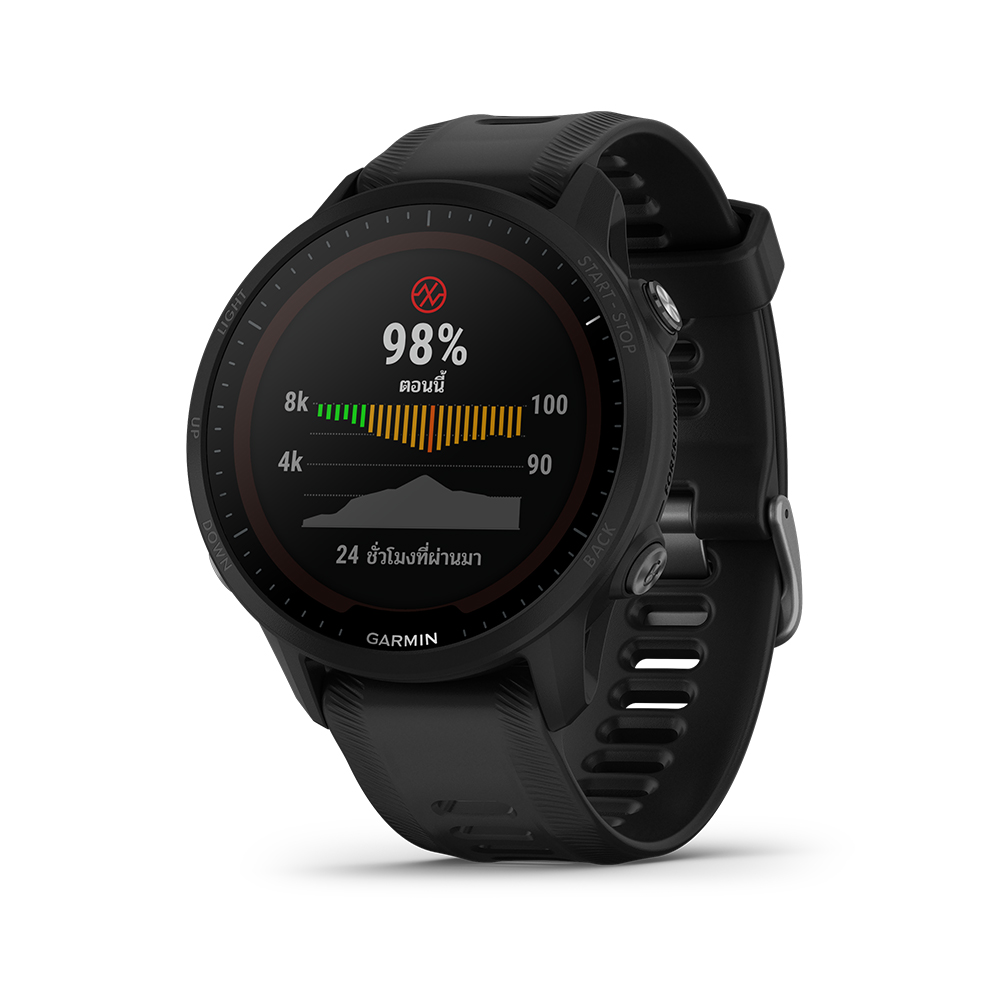 สมาร์ทวอทช์ Garmin Forerunner 955 Solar Black (RB)