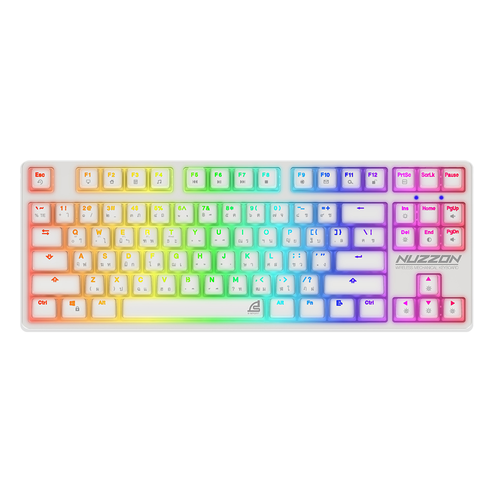 Signo Gaming Keyboard Nuzzon KB-751 Wireless Mechanical White (Blue Switch)