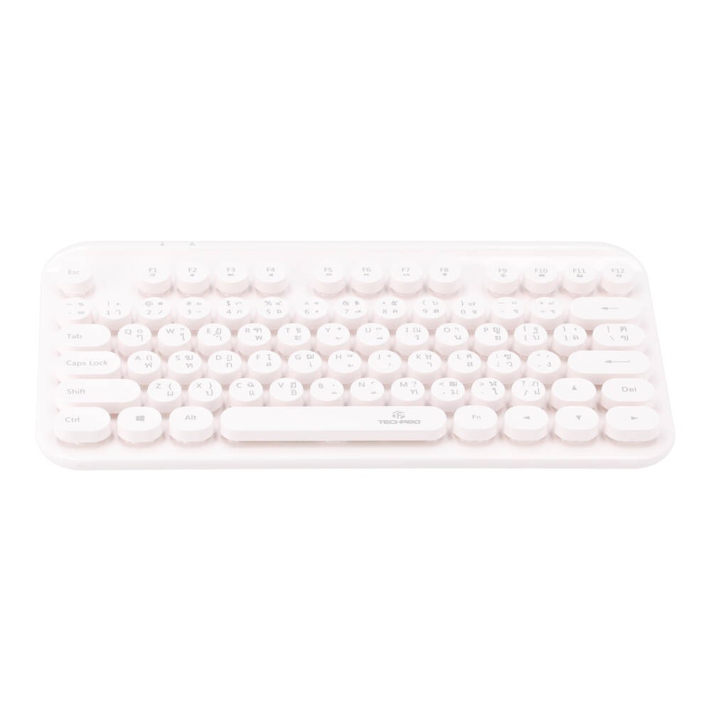 ชุดเมาส์และคีย์บอร์ด TECHPRO Wireless Dot Keyboard + Mouse Set (TH/EN ...