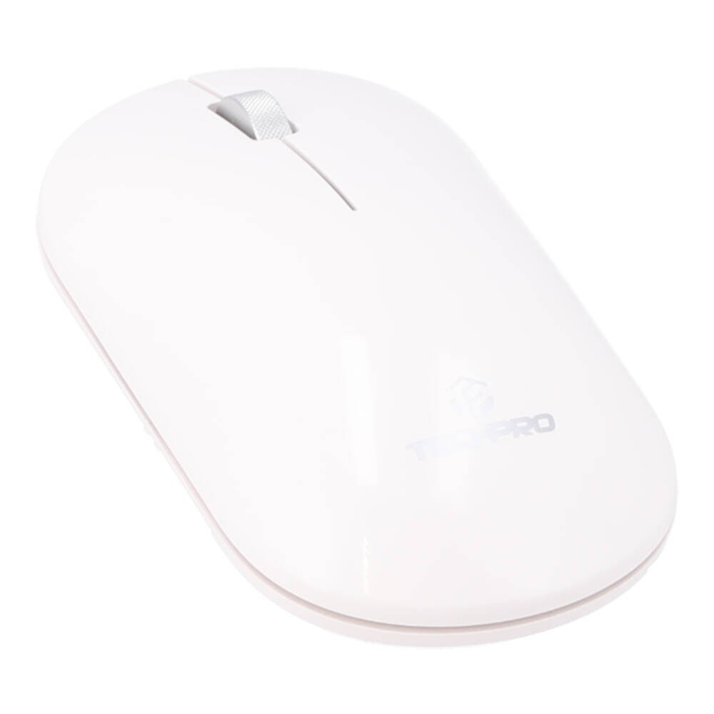 เมาส์และคีย์บอร์ด TECHPRO Wireless Dot Keyboard + Mouse Set (TH/EN) - White