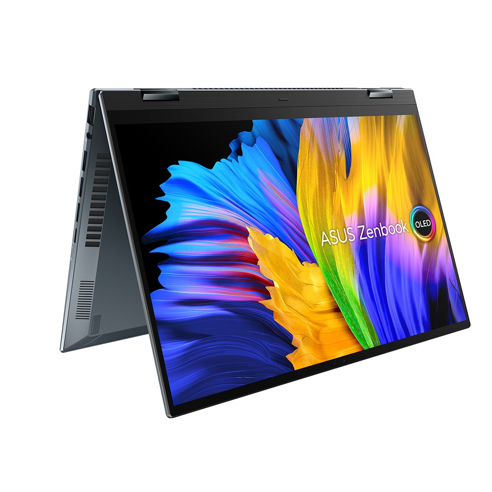 โน๊ตบุ๊ค Asus Notebook Zenbook 14 Flip OLED UP5401ZA-KN501WS Pine Grey