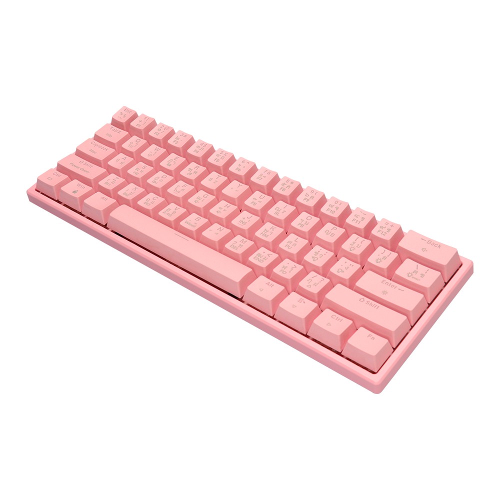 Tsunami Gaming Keyboard MK-61 Max Sakura Pink Red Switch