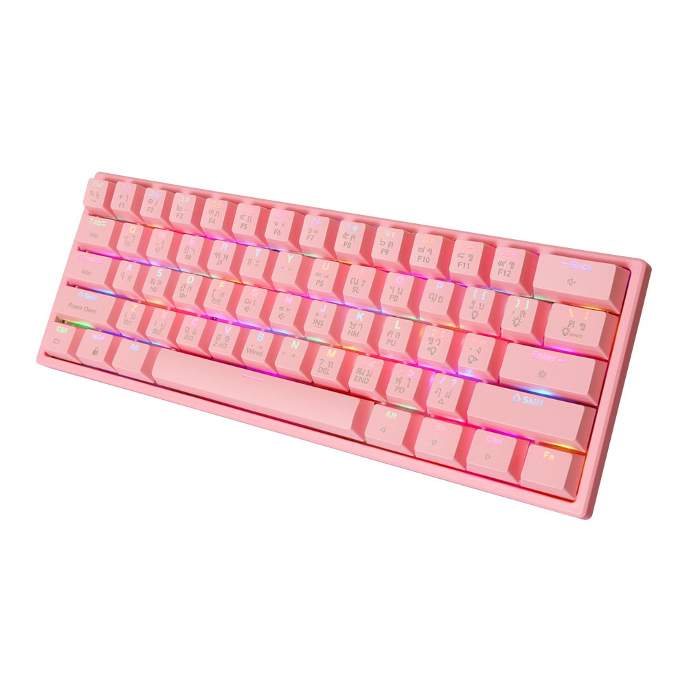 Tsunami Gaming Keyboard MK-61 Max Sakura Pink Red Switch