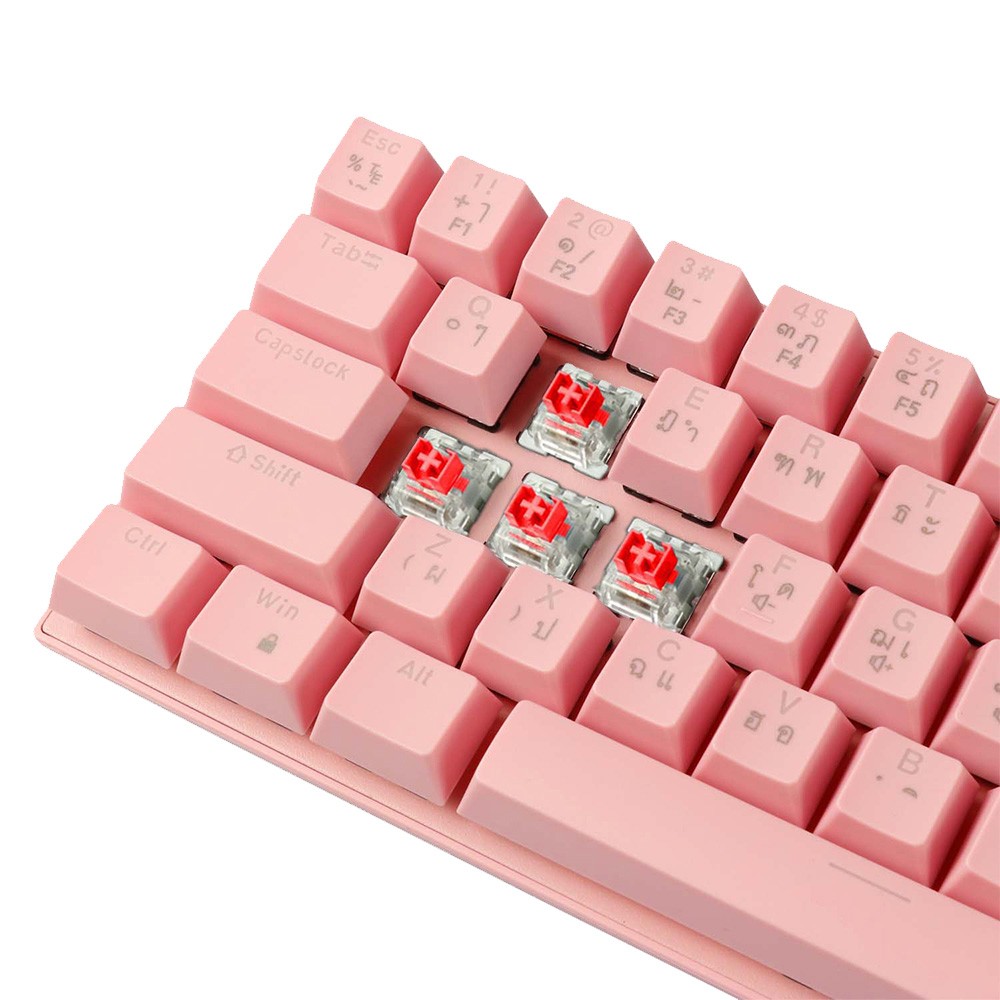 Tsunami Gaming Keyboard MK-61 Max Sakura Pink Red Switch