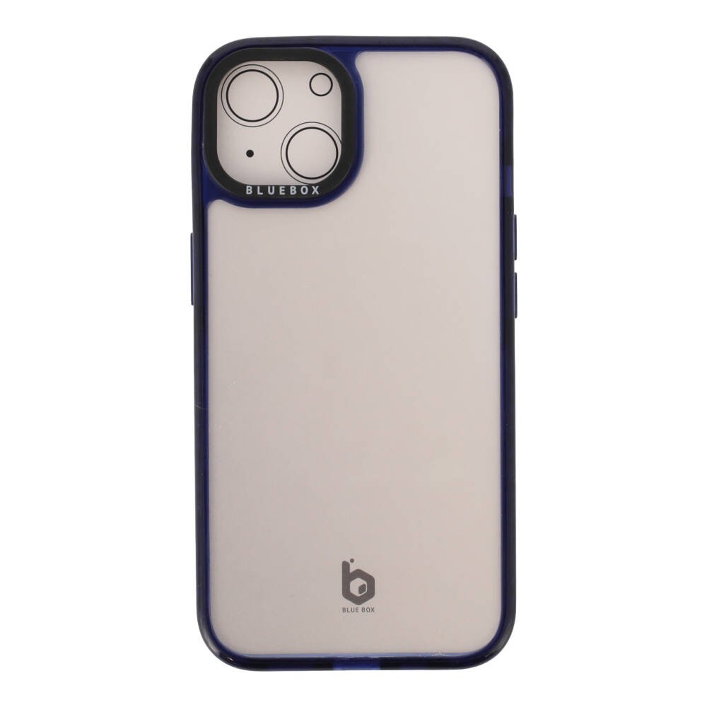 เคสไอโฟน Blue Box Casing for iPhone 13 Navy Shading with black camera frame