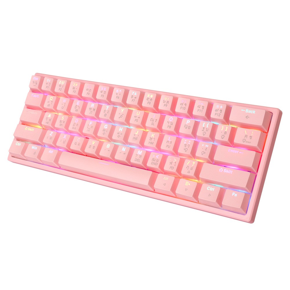 Tsunami Gaming Keyboard MK-61 Pro Sakura Pink Blue Switch