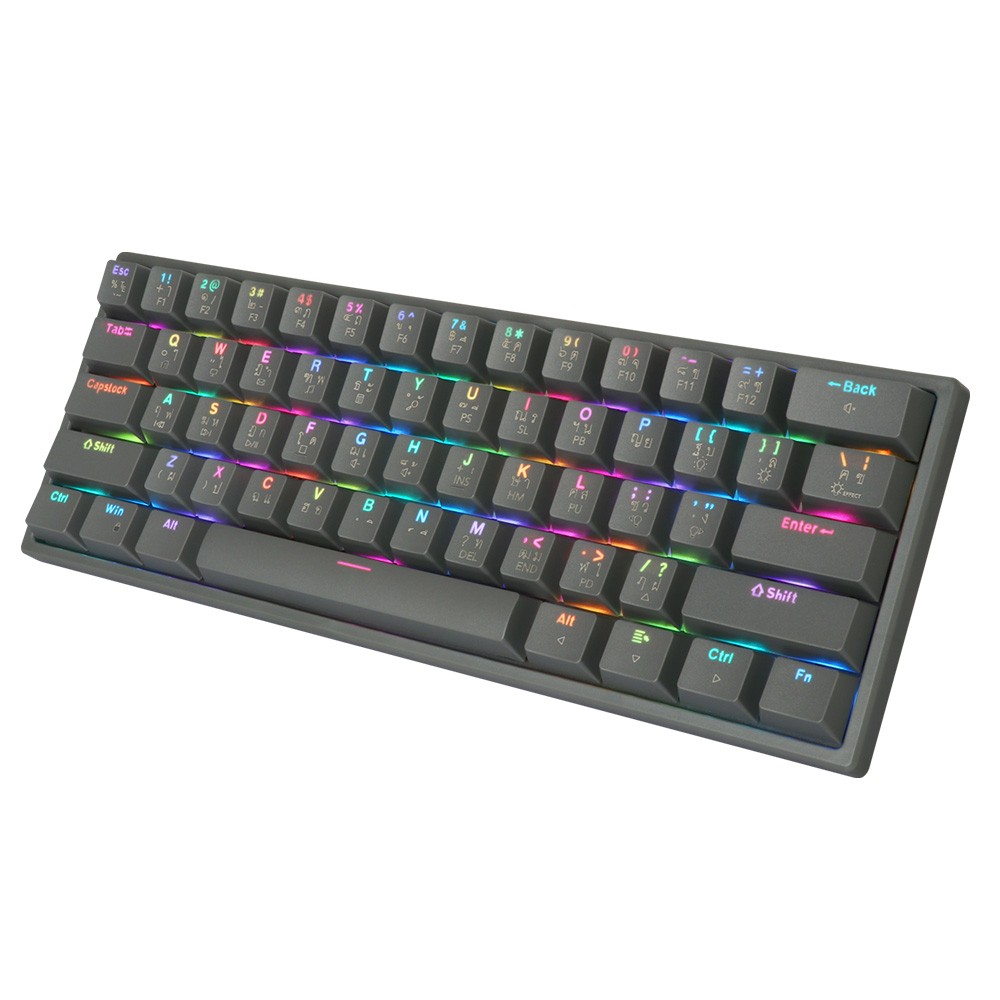 Tsunami Gaming Keyboard MK-61 Pro Cement Gray Blue Switch