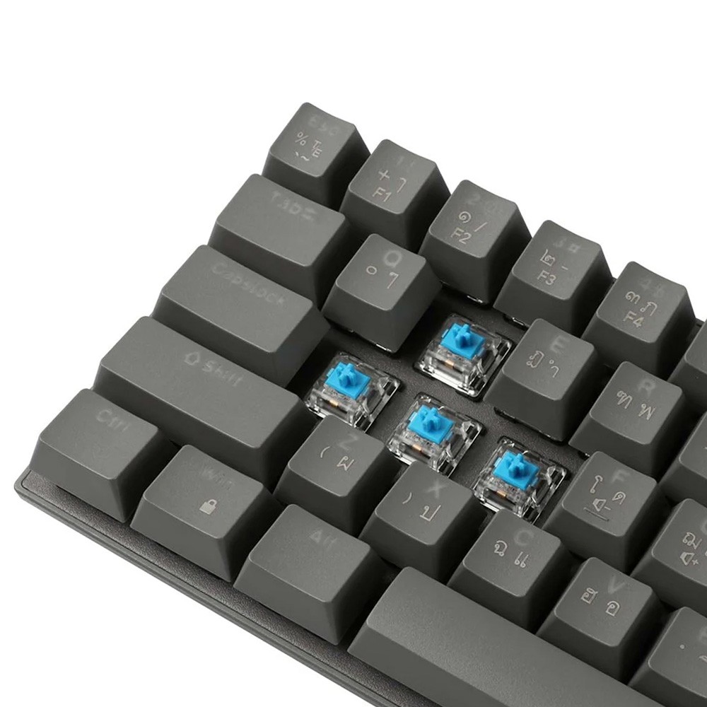 Tsunami Gaming Keyboard MK-61 Pro Cement Gray Blue Switch