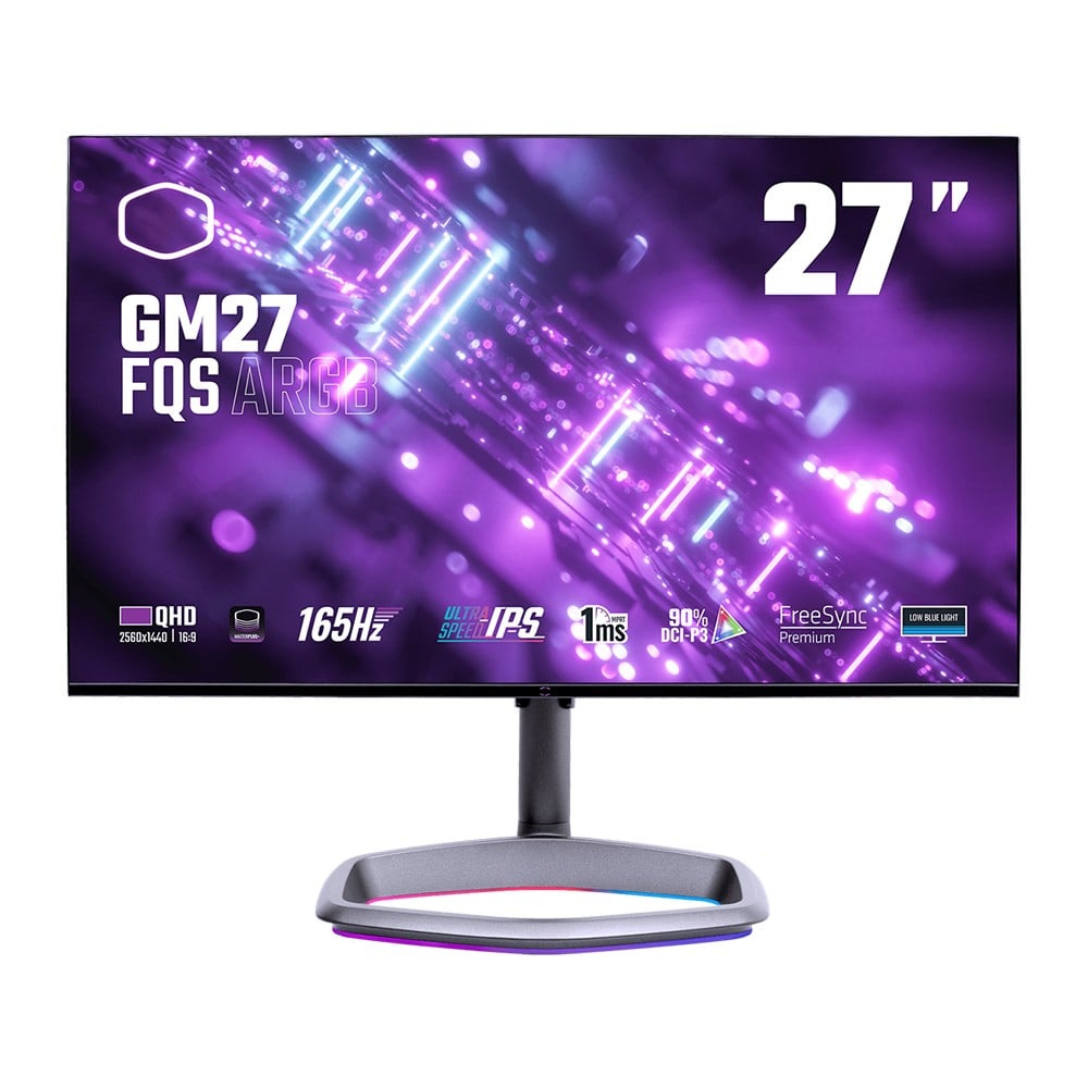 จอมอนิเตอร์ Cooler Master Monitor Gaming GM27-FQSA (IPS 2K 165Hz)