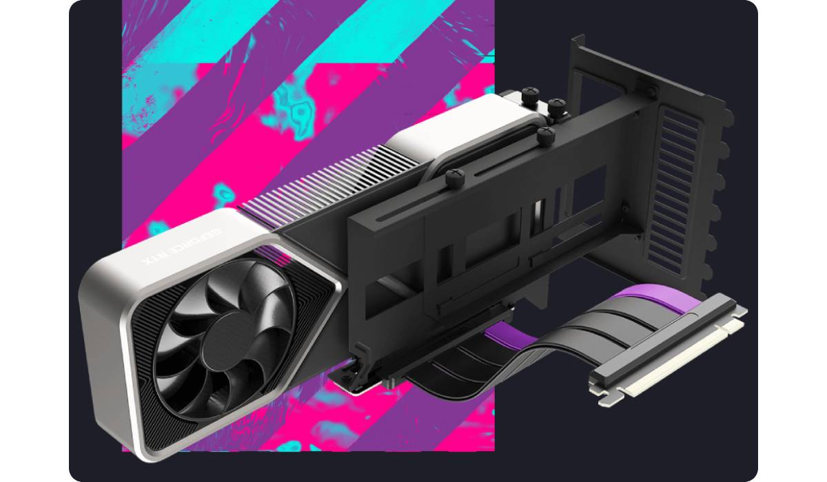 ขาค้ำการ์ดจอ Cooler Master Accessories Computer Case Universal Vertical ...