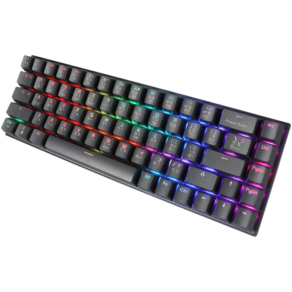 แป้นพิมพ์เกมมิ่ง Tsunami Gaming Keyboard MK-68 Max (Red Switch) สี ...