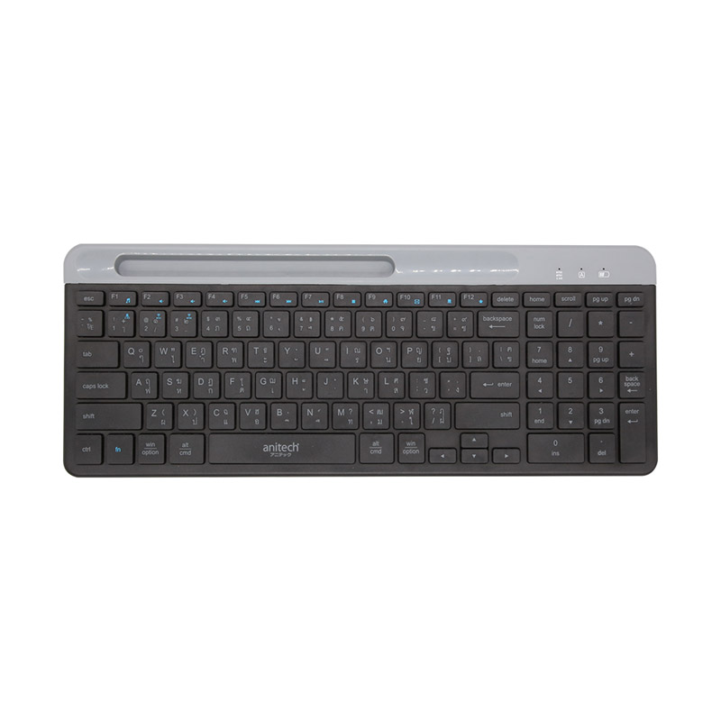 คีย์บอร์ดไร้สาย Anitech Bluetooth Rechageable Keyboard (P505) Black (TH/EN)
