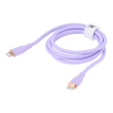 สายชาร์จ Blue Box USB-C to Lightning Cable 3A/27W Liquid Silicone Fast Charge 1M. Purple