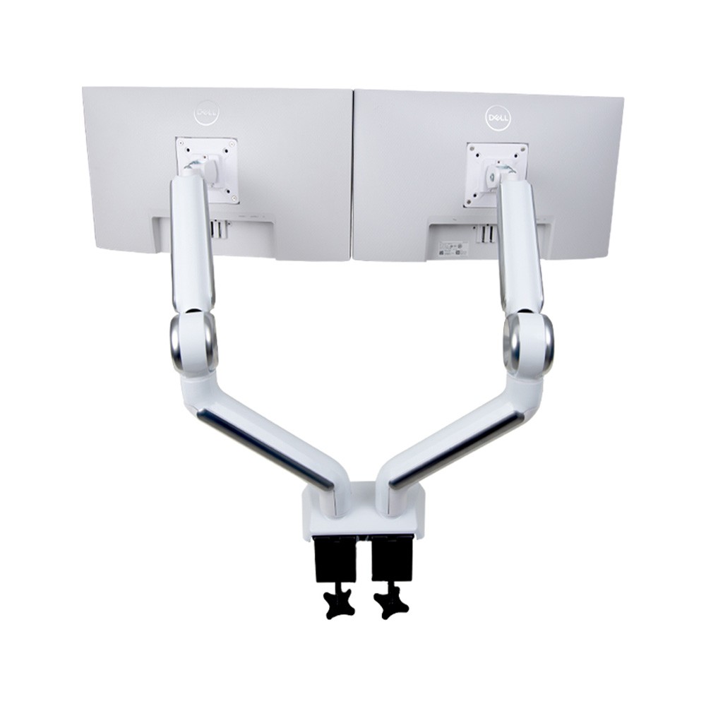 ขาตั้งจอมอนิเตอร์ ERGONOZ Dual Monitor Arm Twin Astro White
