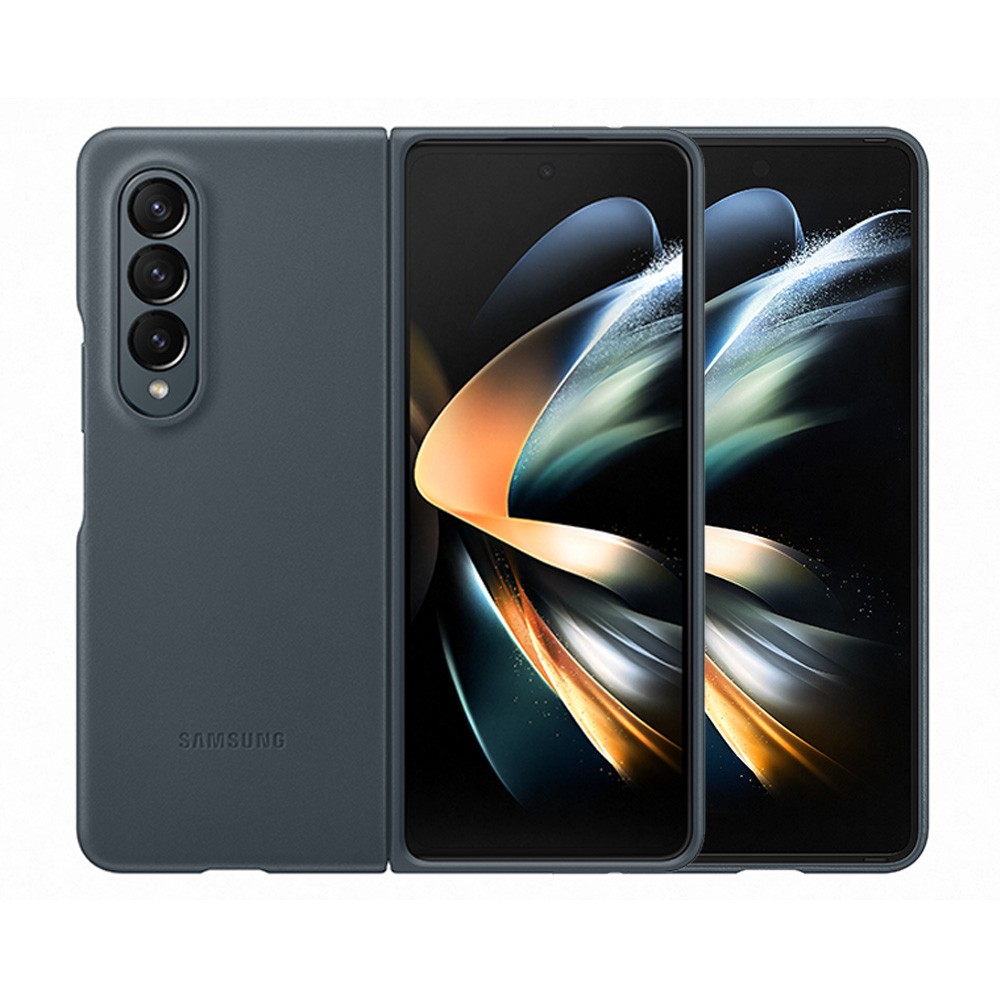 เคส Samsung Galaxy Z Fold4 Leather Cover Graygreen