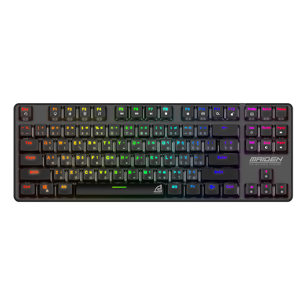 คีย์บอร์ดเกมมิ่ง Signo Gaming Keyboard Maiden KB-761 TKL Mechanical ...