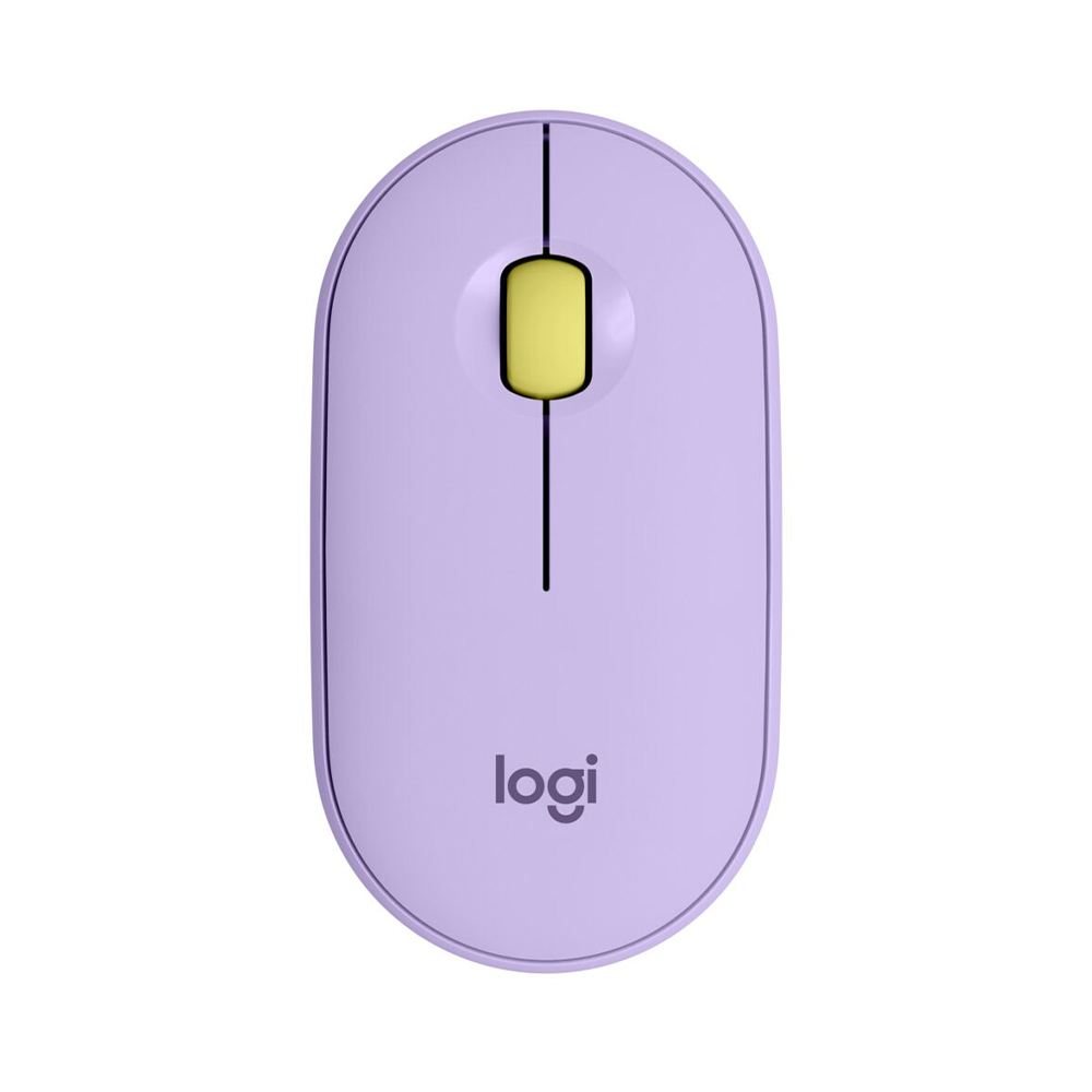 เมาส์ไร้สาย Logitech Bluetooth M350 Pebble Lavender