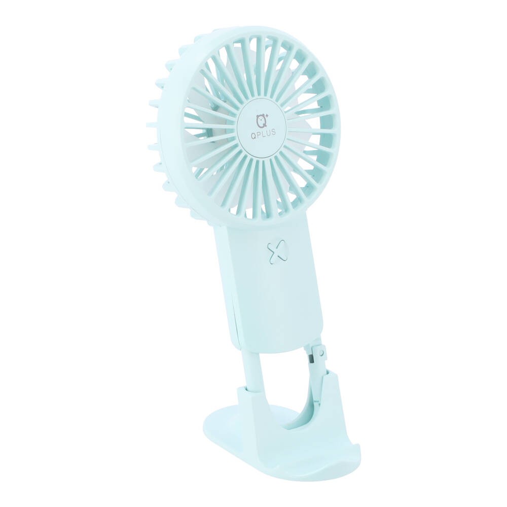 พัดลมพกพา QPLUS Portable Fan with Carabiner - Blue