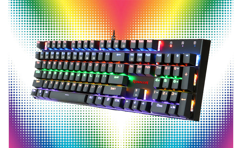 คีย์บอร์ดเกมมิ่ง Redragon Gaming Keyboard RUDRA K565R-1 Black Blue ...