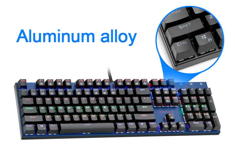 คีย์บอร์ดเกมมิ่ง Redragon Gaming Keyboard RUDRA K565R-1 Black Blue ...