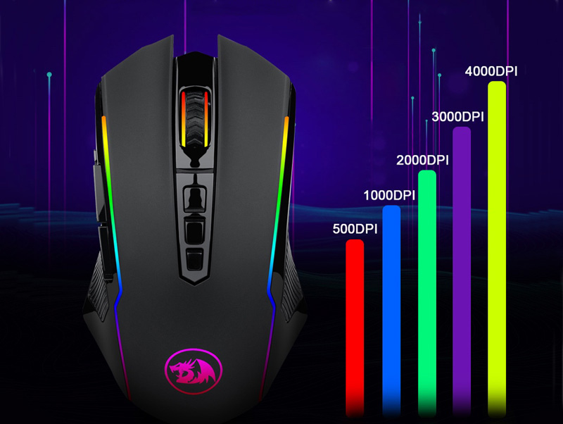 เมาส์เกมมิ่ง Redragon Gaming Mouse Ranger Lite M910KS Black