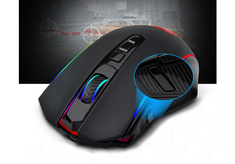 เมาส์เกมมิ่ง Redragon Gaming Mouse Ranger Lite M910KS Black