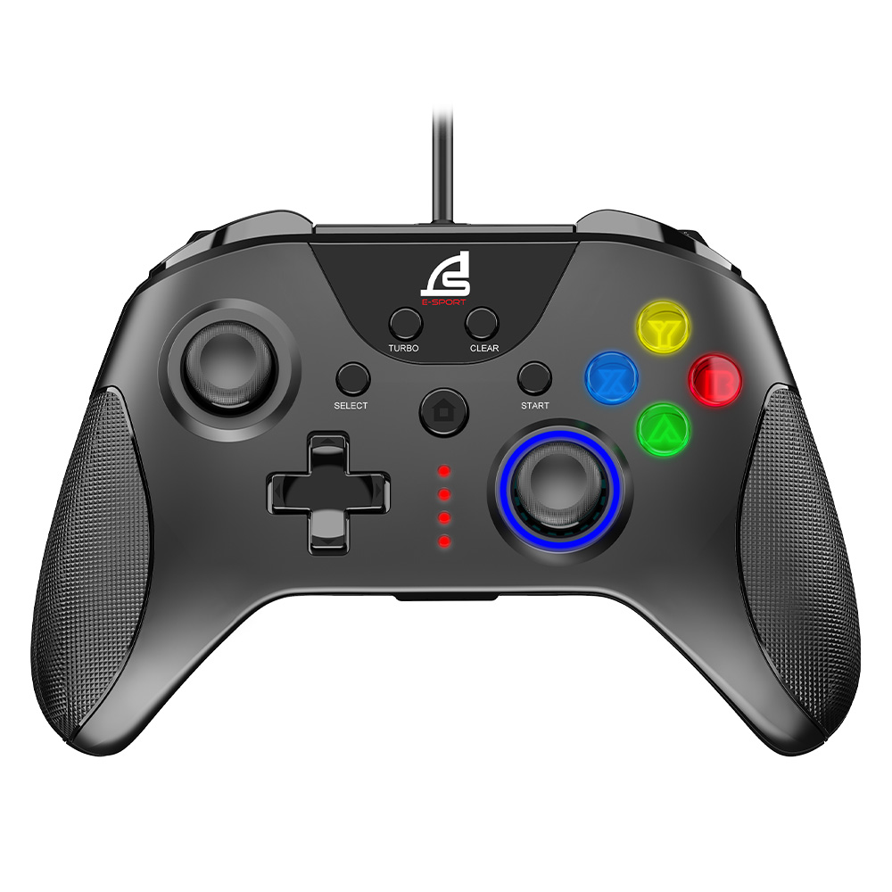 คอนโทรลเลอร์ Signo Gaming Controller Exceler GP-660 Black