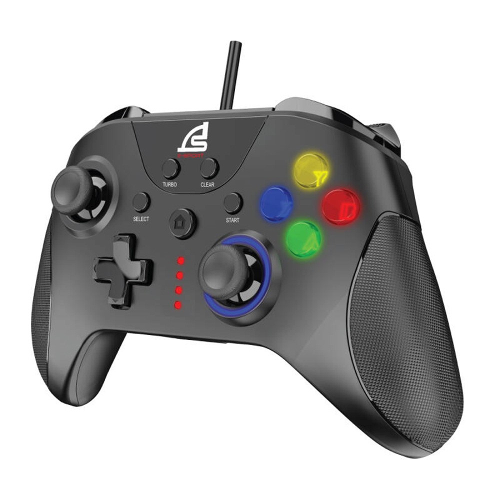 คอนโทรลเลอร์ Signo Gaming Controller Exceler GP-660 Black