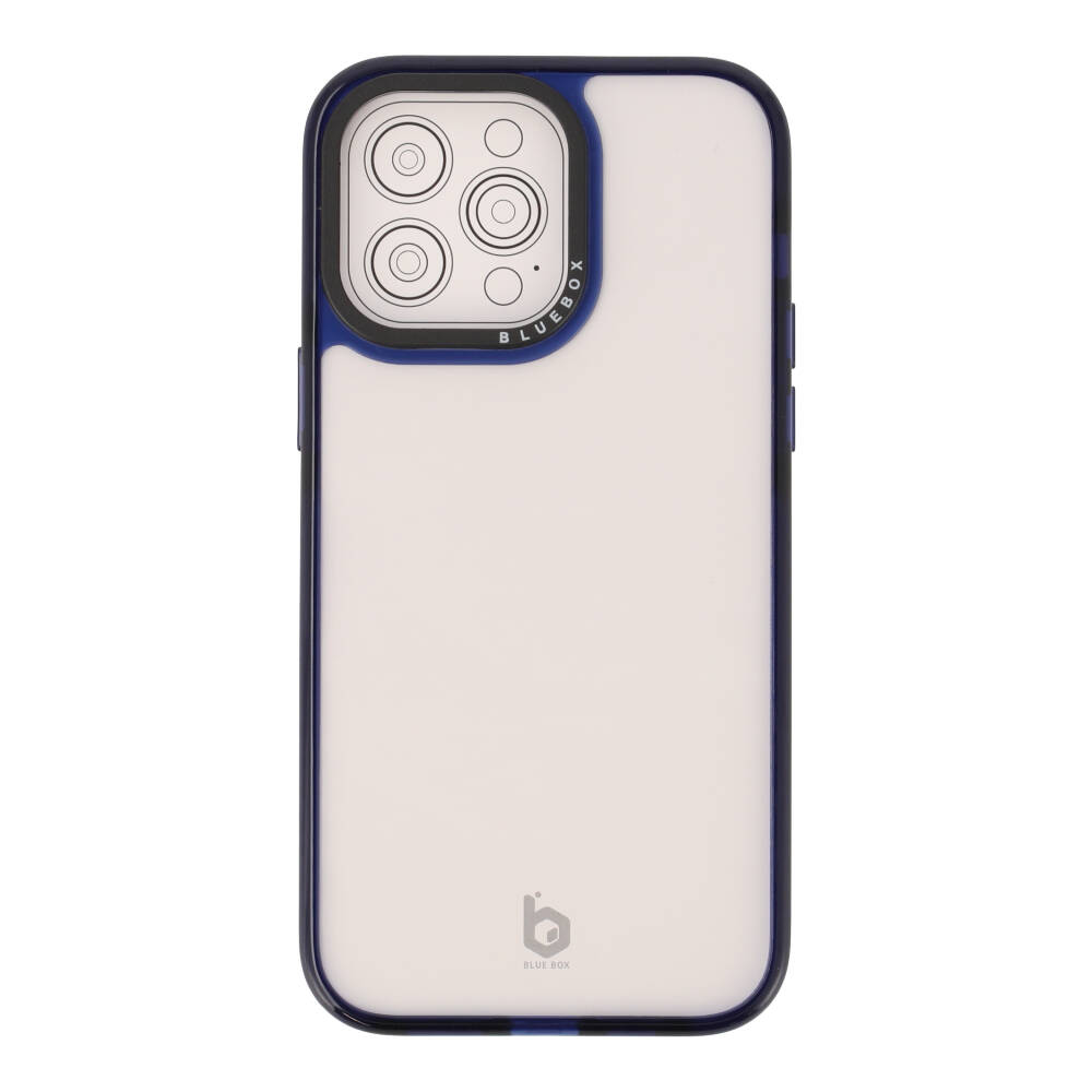 Blue Box เคส iPhone 14 Pro Max Navy Shading with black camera frame
