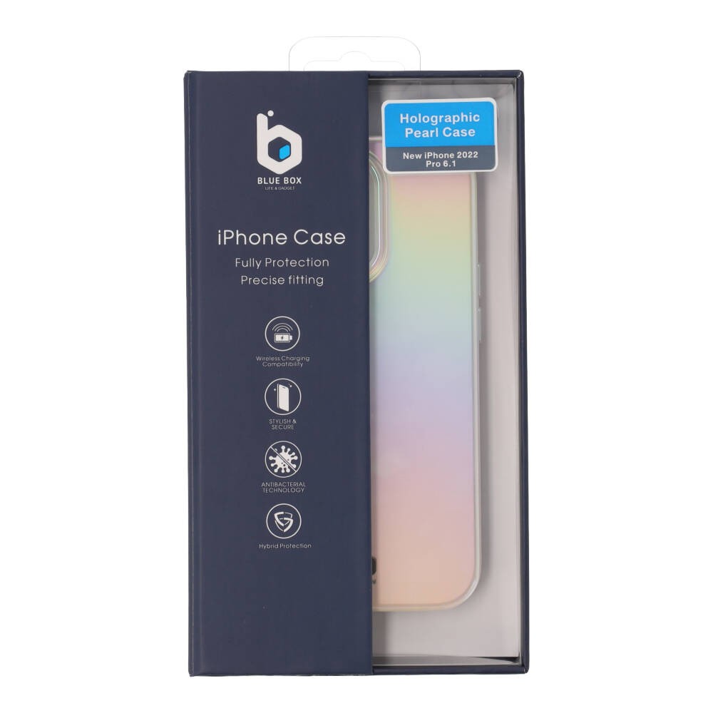 เคสไอโฟน Blue Box เคส iPhone 14 Pro Holographic Pearl