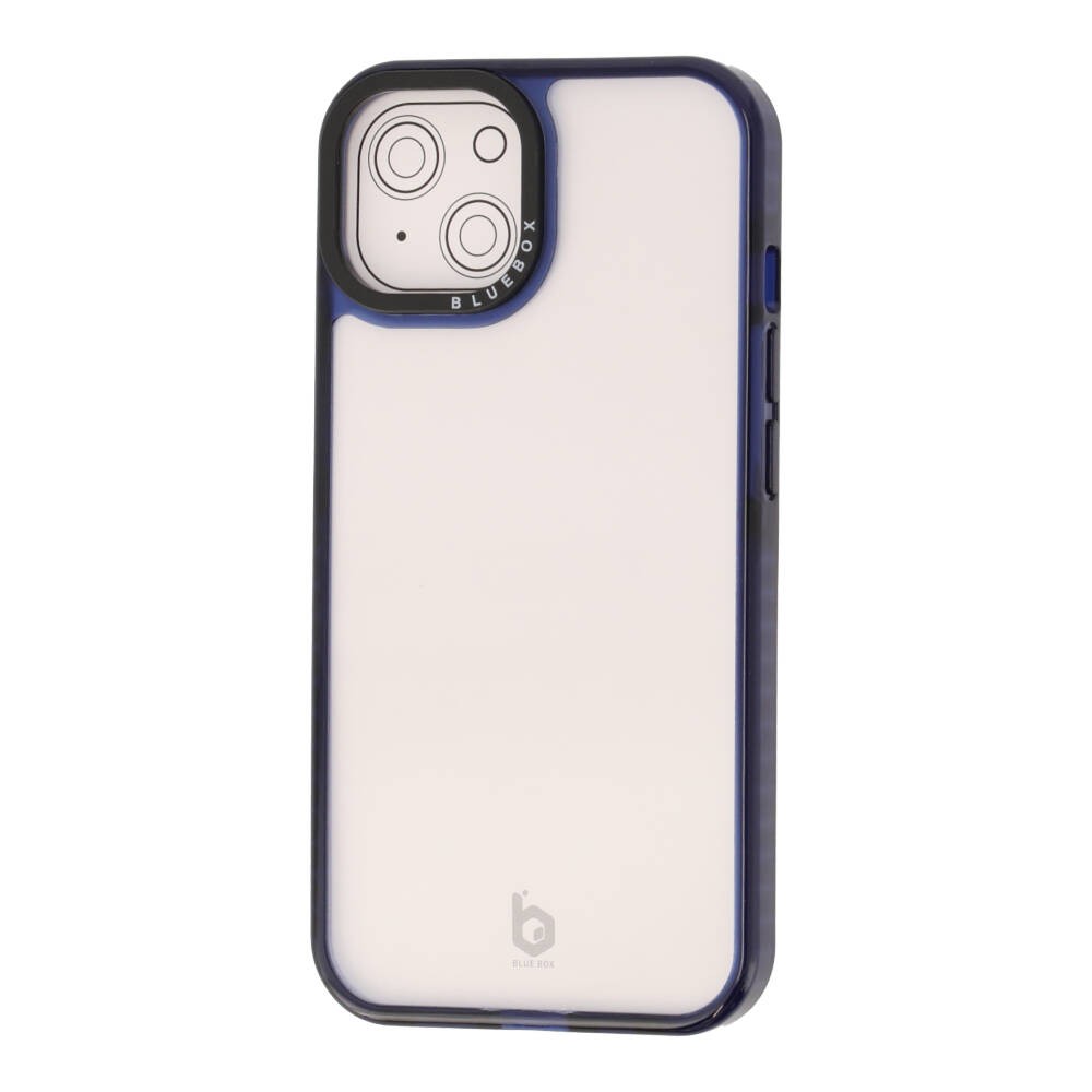 เคสไอโฟน Blue Box เคส iPhone 14 Navy Shading with black camera frame