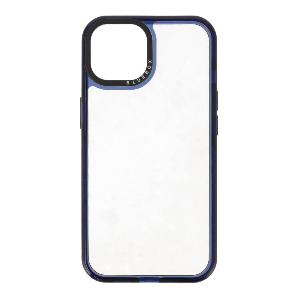 เคสไอโฟน Blue Box เคส iPhone 14 Navy Shading with black camera frame