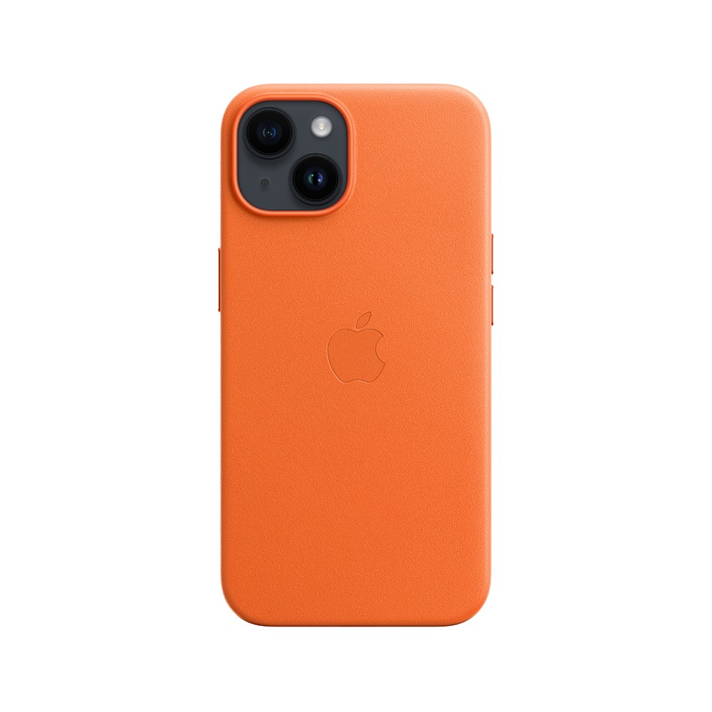 เคส Apple iPhone 14 Leather Case with MagSafe - Orange
