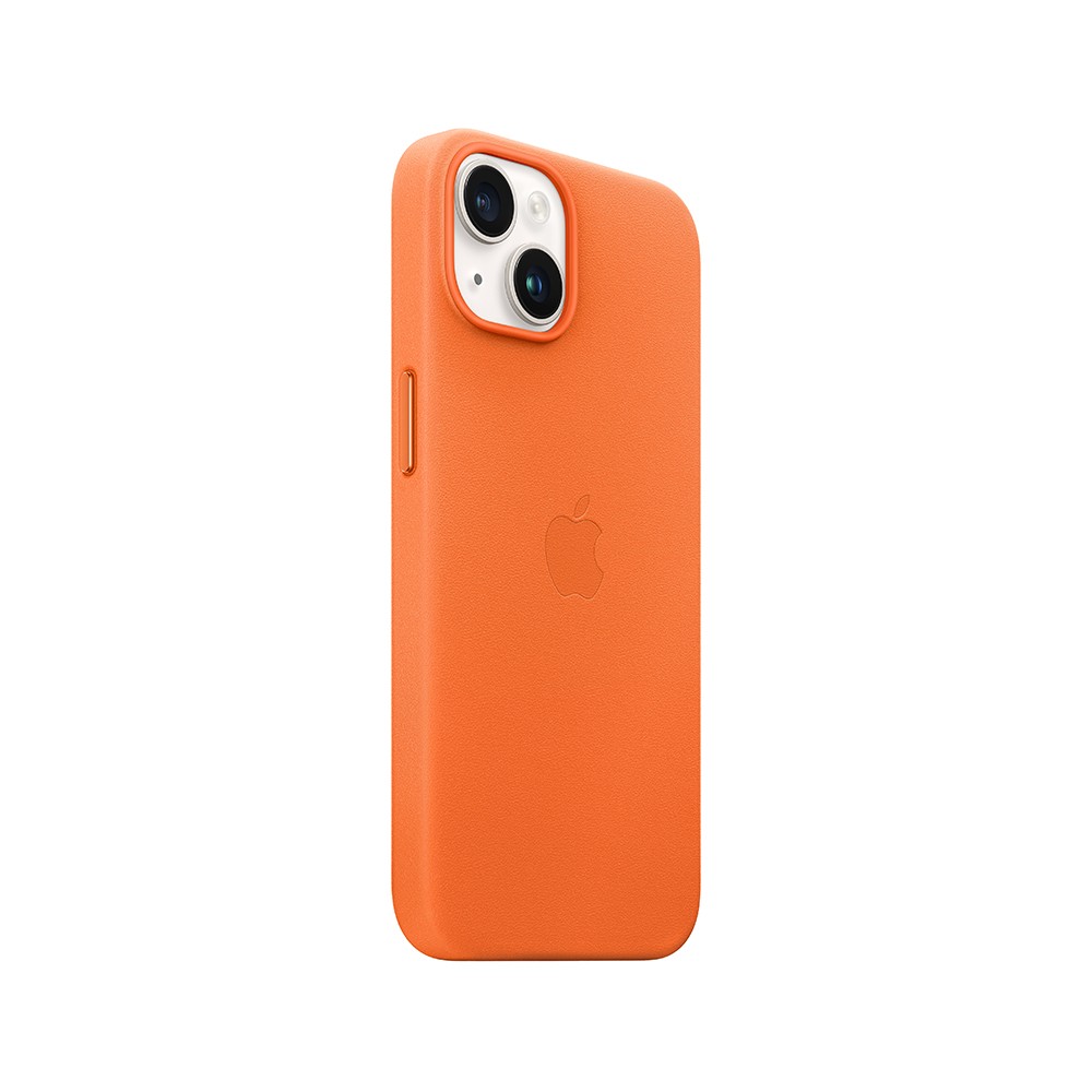 เคส Apple iPhone 14 Leather Case with MagSafe - Orange