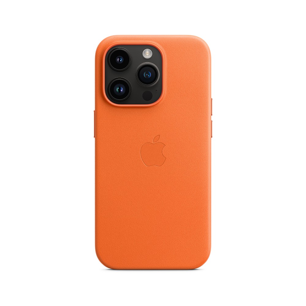 เคสหนัง Apple iPhone 14 Pro Max Leather Case with MagSafe - Orange