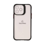 TECHPRO Case iPhone 14 Pro Max Black Matted Frame with Red Button เคส สำหรับ iPhone 14 Pro รับ ...