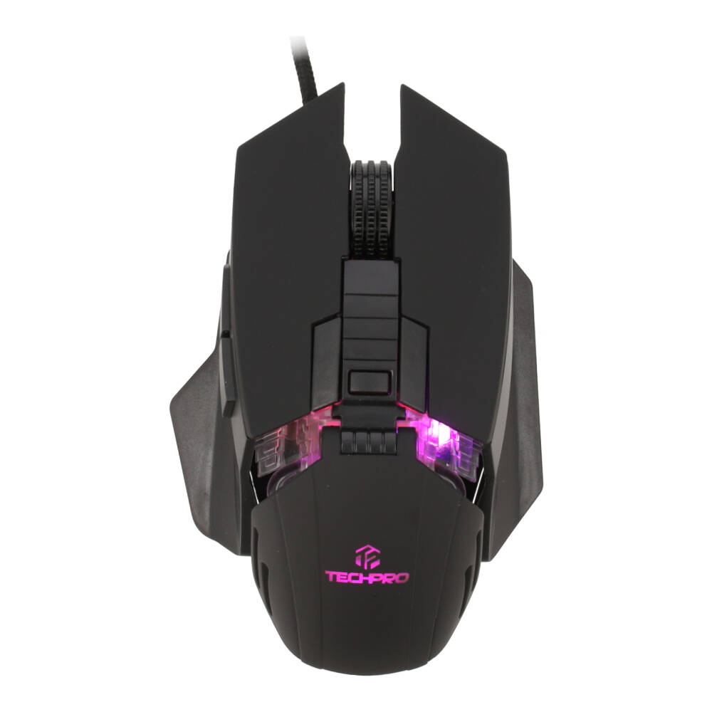 เมาส์เกมมิ่ง TECHPRO Mouse Gaming RGB FV-507 Black