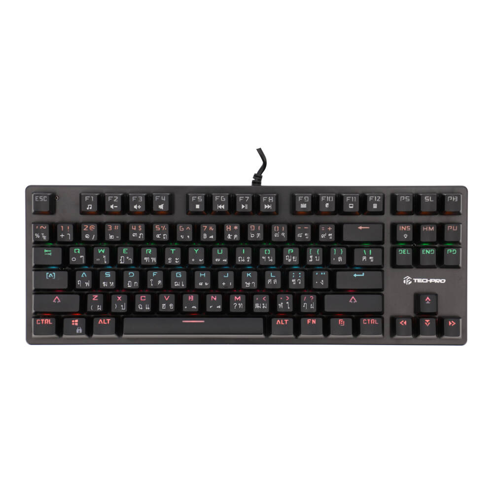 คีย์บอร์ดเกมมิ่ง TECHPRO Gaming Keyboard Mechanical FV-Q301 Black