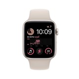 Apple Watch SE GPS 44mm Starlight Aluminium Case with Starlight Sport Band