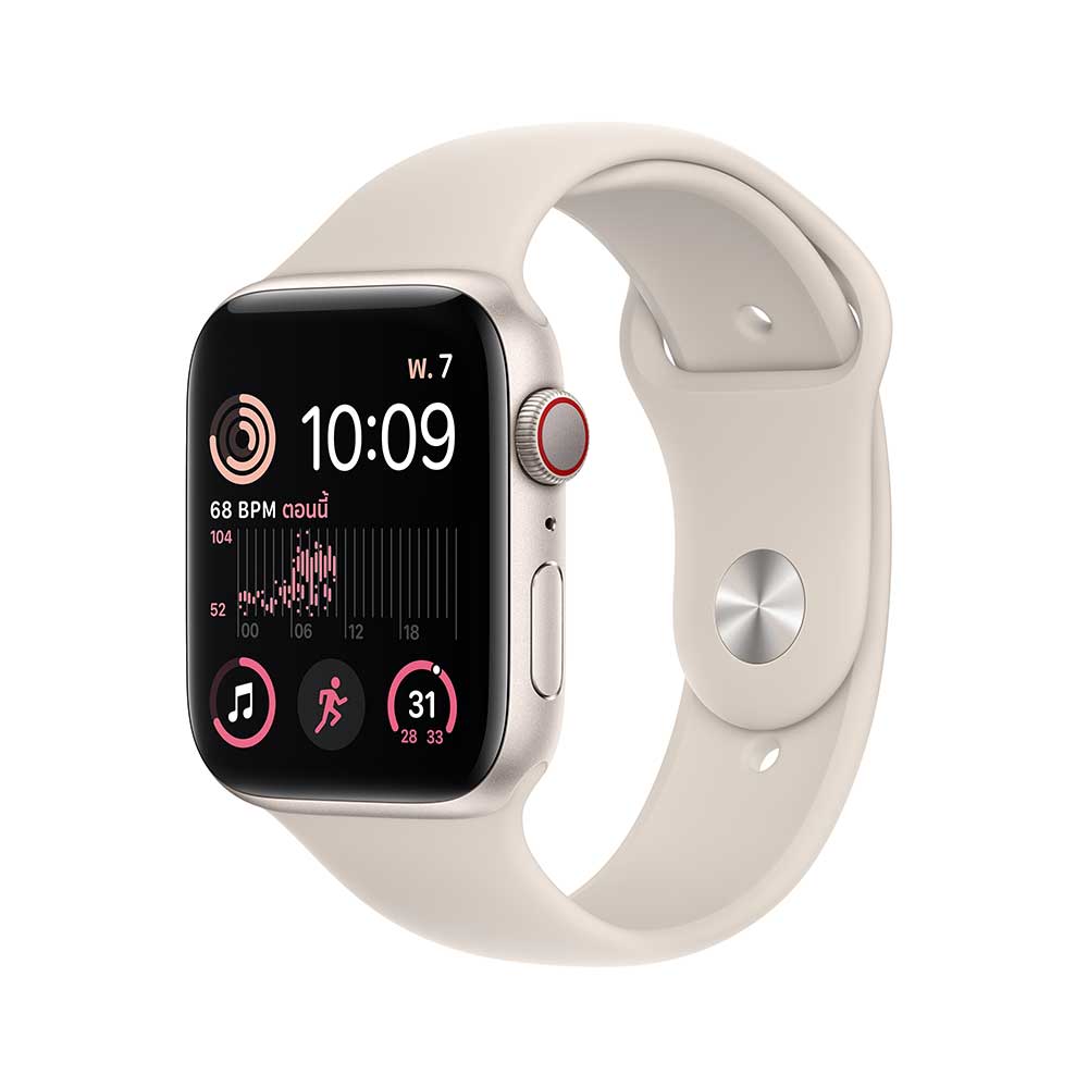 Apple Watch SE GPS + Cellular 44mm Starlight Aluminium Case with ...