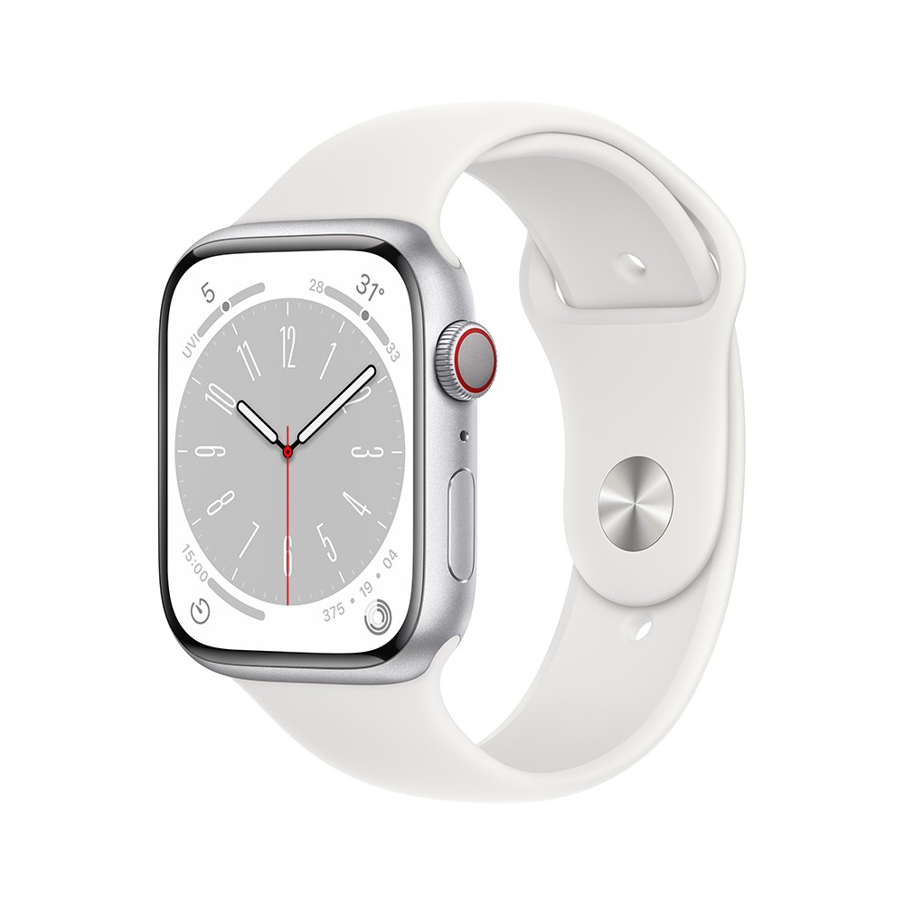 ใหม่ล่าสุด Apple Watch Series 8 GPS + Cellular 45mm Silver Aluminium ... ใหม่ล่าสุด Apple Watch Series 8 GPS + Cellular 45mm Silver Aluminium ...