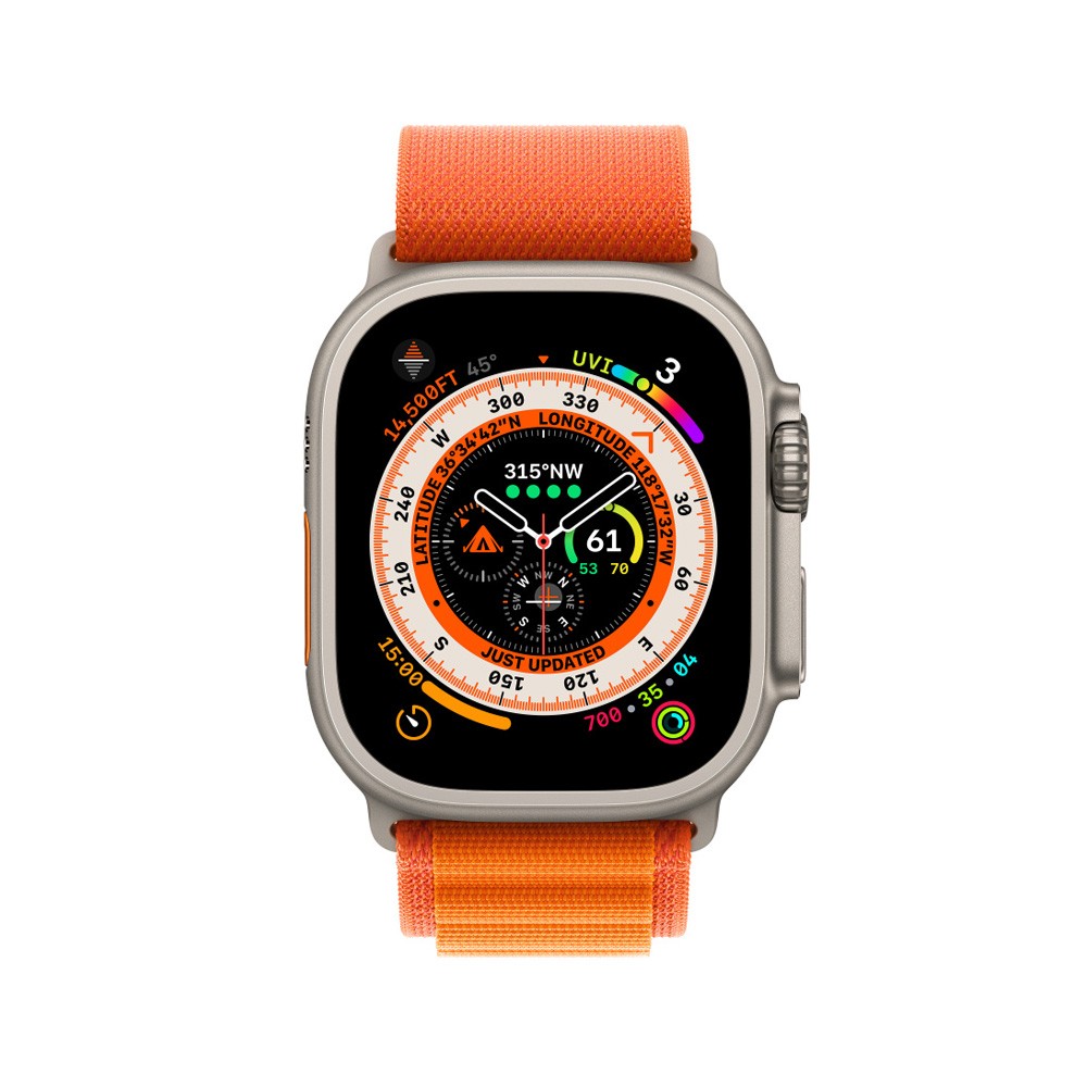 สายแอปเปิ้ลวอชของแท้ Apple Watch 49mm Orange Alpine Loop - Small