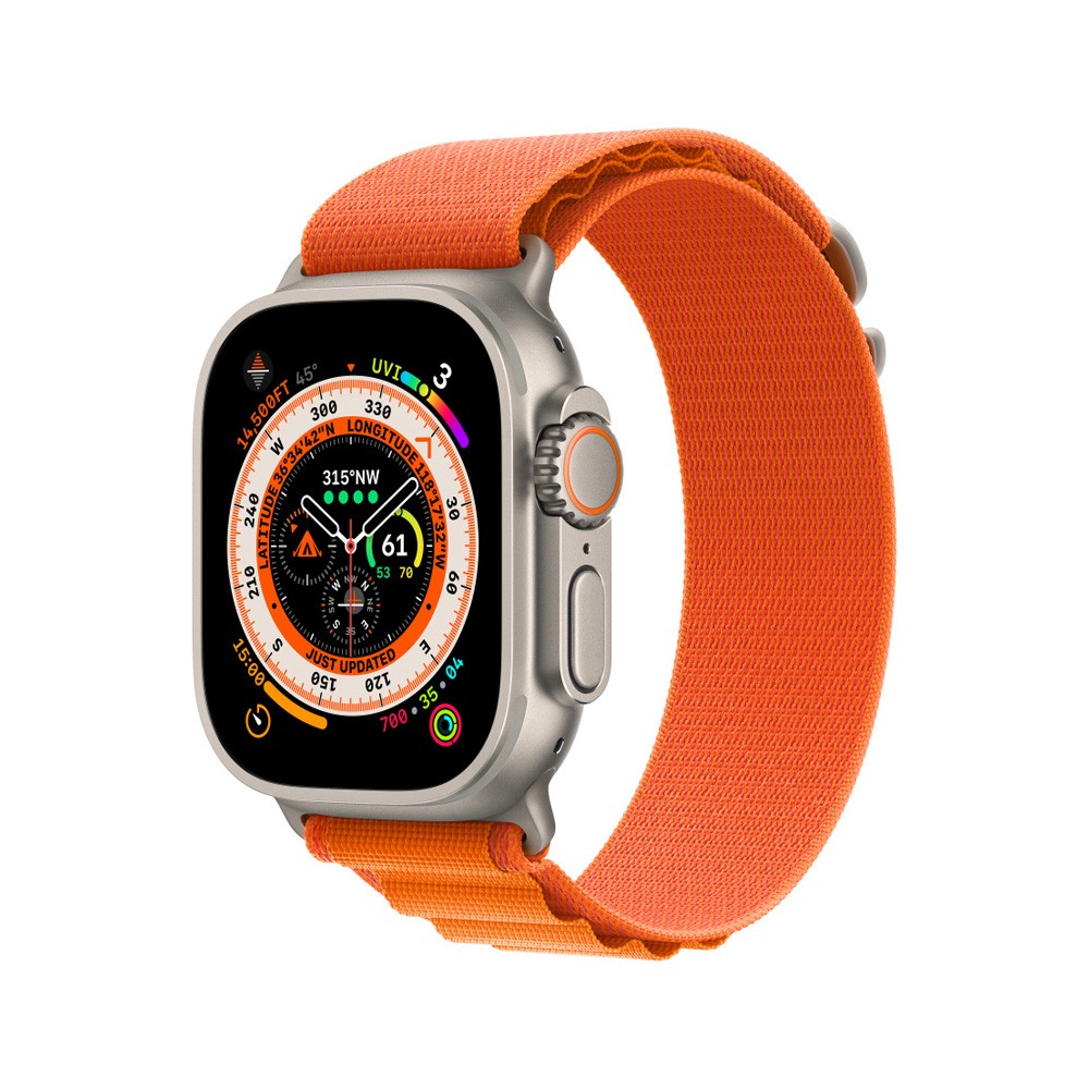สายแอปเปิ้ลวอชของแท้ Apple Watch 49mm Orange Alpine Loop - Large