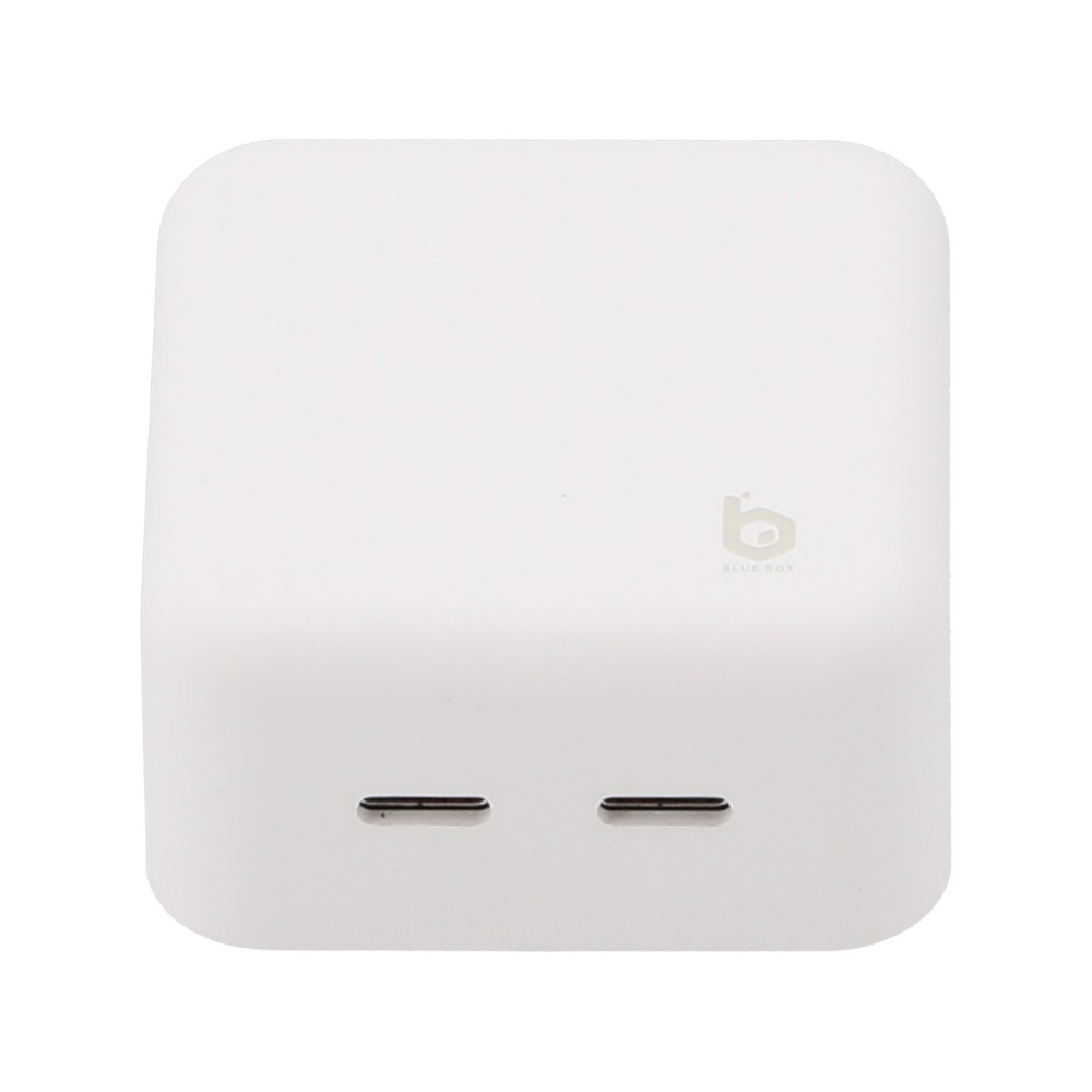 อะแดปเตอร์ Blue Box 35W Dual USB-C Port Fast Charge Adapter - Matte White